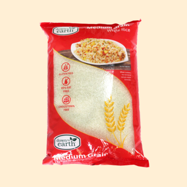 Medium Grain White Rice 5kg - DTE Foods