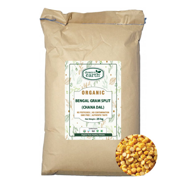Bengal Gram Split (Chana Dal) Organic 25kg - DTE Foods