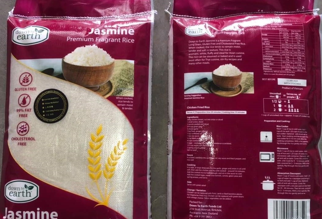 Jasmine Premium White Rice 10kg - DTE Foods